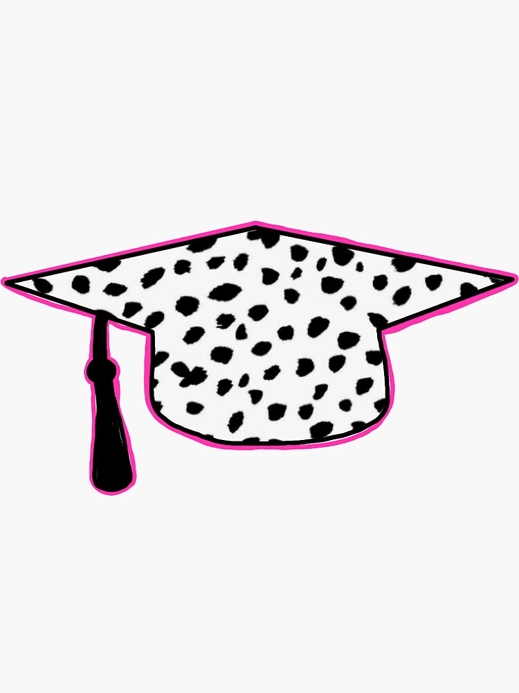 "pink outline aesthetic grad cap" Sticker for Sale by hcho | Redbubble