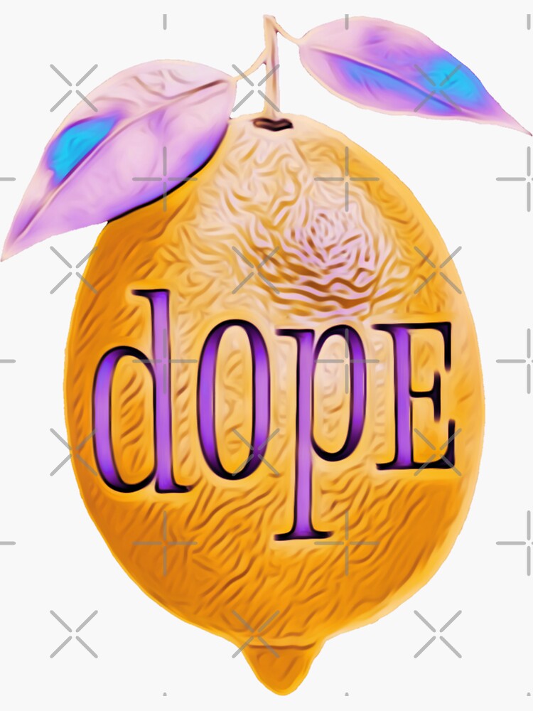 "Dope Lemon" Sticker for Sale by Trigger413 | Redbubble