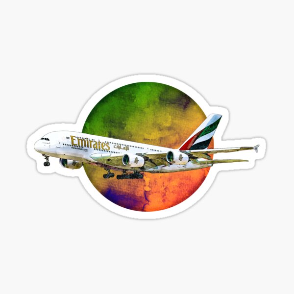 "Emirates 380 Airline/ Flight Attendant/ Pilot" Sticker for Sale by ...