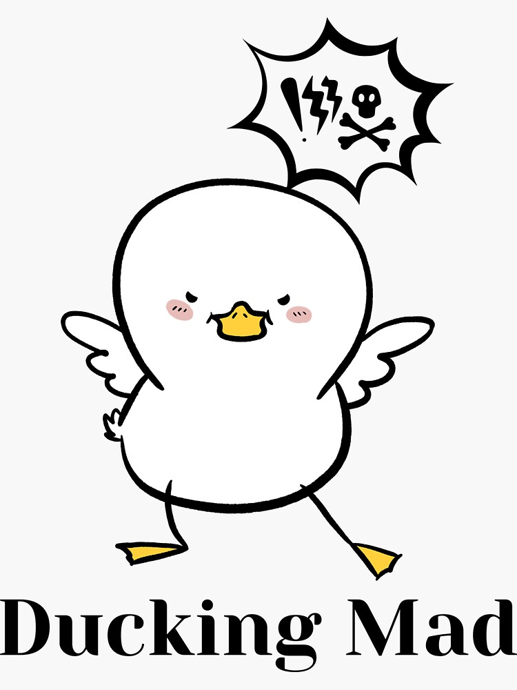 "Ducking Mad Meme" Sticker for Sale by FarmTheLife | Redbubble