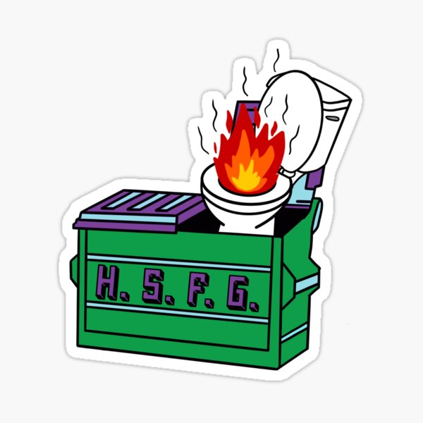 "Hot Stinking Fecal Garbage" Sticker for Sale by NerdGrapevine | Redbubble