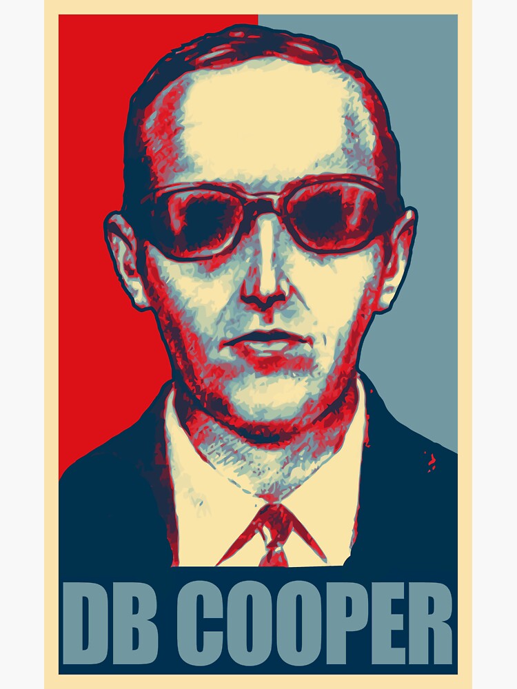 "D B Cooper" Sticker for Sale by dbonz | Redbubble