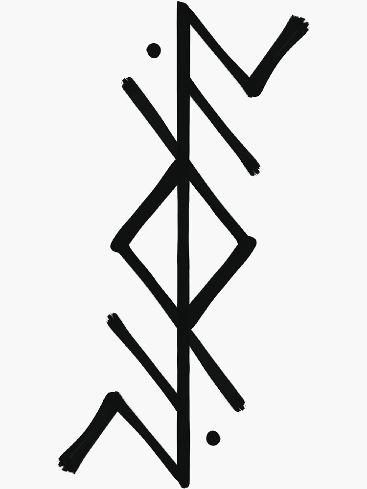 "Bindrune to Honor Anger (Black) " Sticker for Sale by RavenWisdomArts ...
