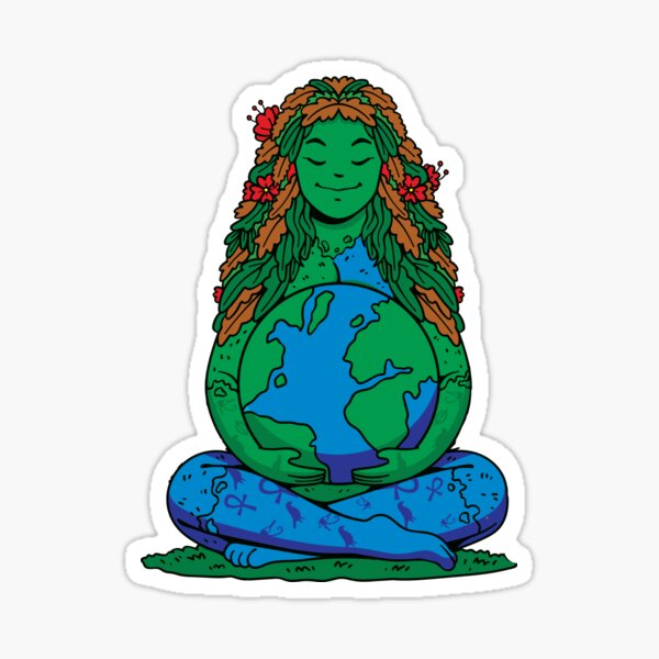 "Gaia Greek Goddess of Mother Earth" Sticker for Sale by kikiartists ...