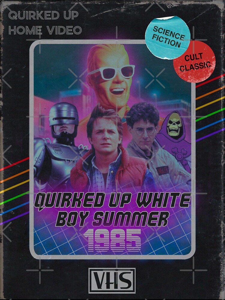 "Quirked Up White Boy Summer 1985" Sticker for Sale by Srollins001 ...
