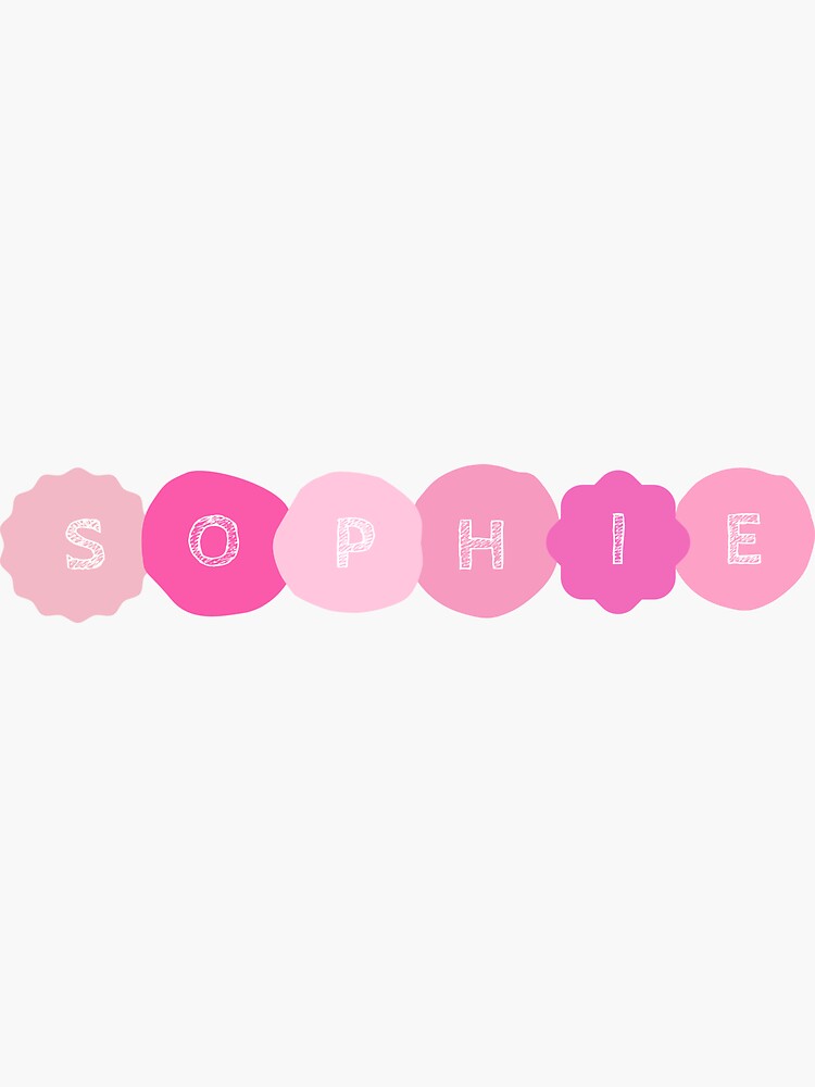"Sophie - Name " Sticker for Sale by Name-Bubble | Redbubble