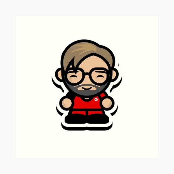 "Happy Jurgen Klopp (Liverpool)" Art Print by footballproud | Redbubble