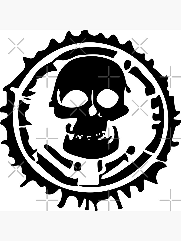 "Misaligned Skull Logo" Poster for Sale by DJSK | Redbubble