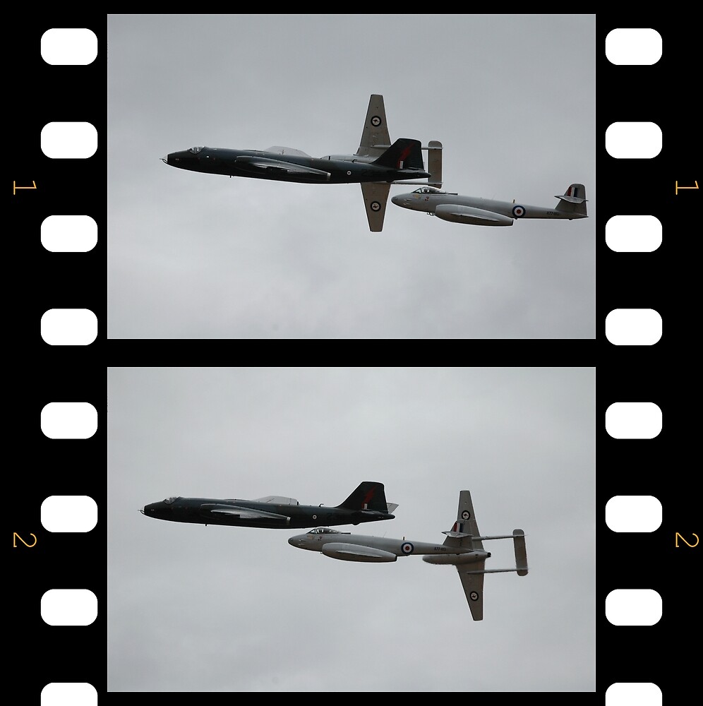 "Two Shot-Canberra,Meteor,Vampire Formation,Temora 2008" by muz2142 ...
