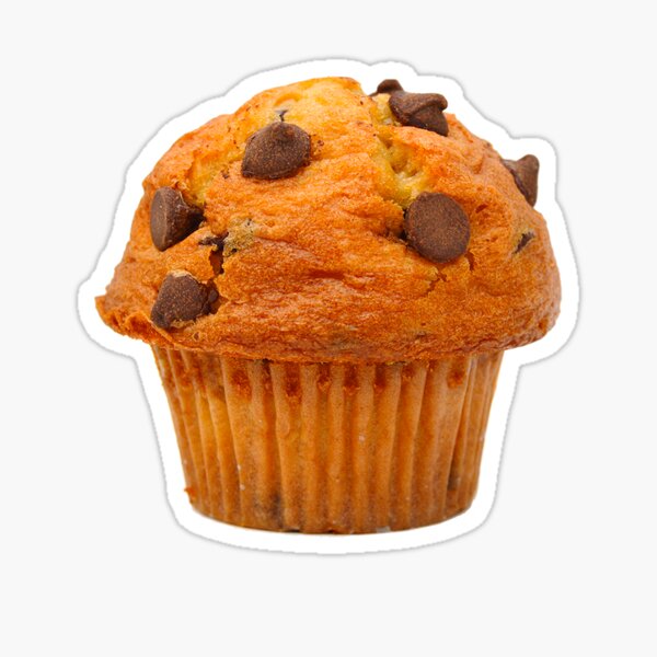 "Chocolate Chip Muffin" Sticker for Sale by abigailclairej | Redbubble