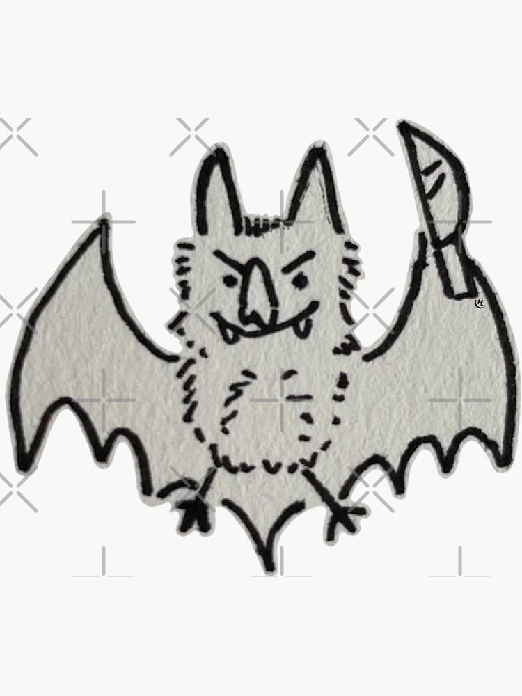 "Goblin Bat" Sticker for Sale by Lollamas | Redbubble