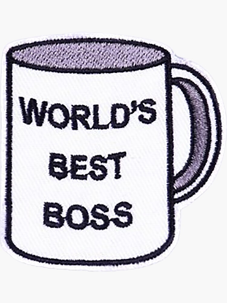 "World's Best Boss" Sticker for Sale by CraftySkill | Redbubble