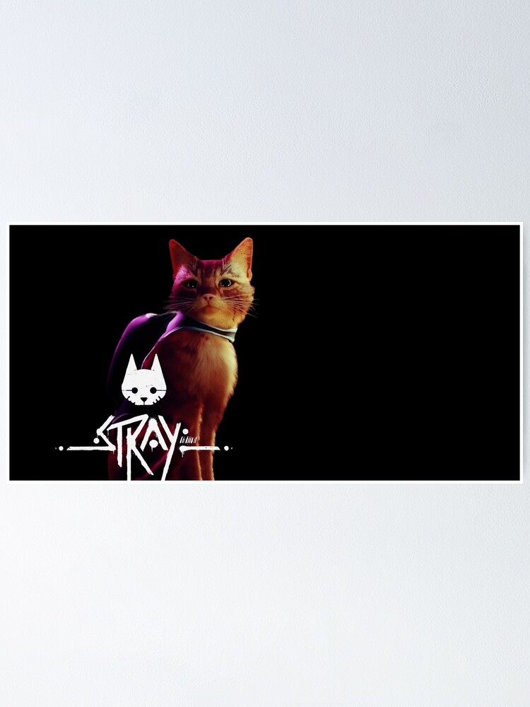 "Stray cat game character " Poster for Sale by drlemon | Redbubble