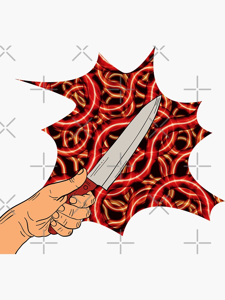 "Disgusting Halloween design worm pattern" Sticker for Sale by ...