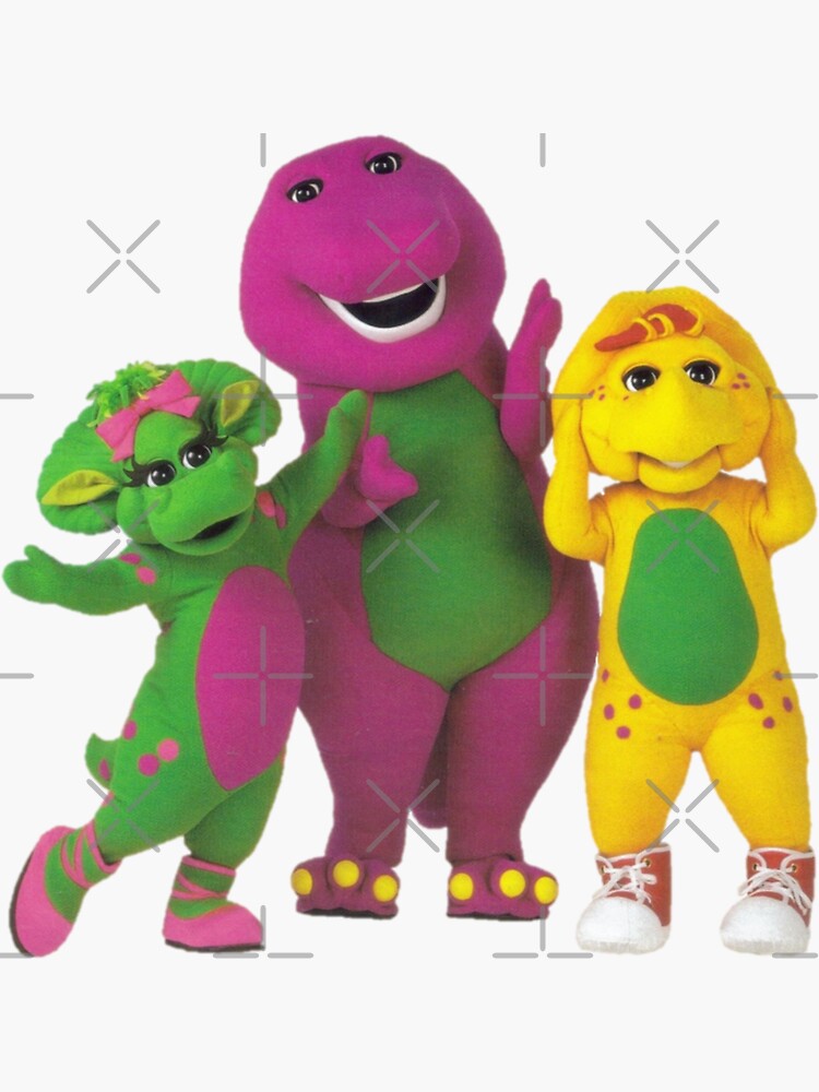 "Barney and Friends" Sticker for Sale by Art-Art69 | Redbubble