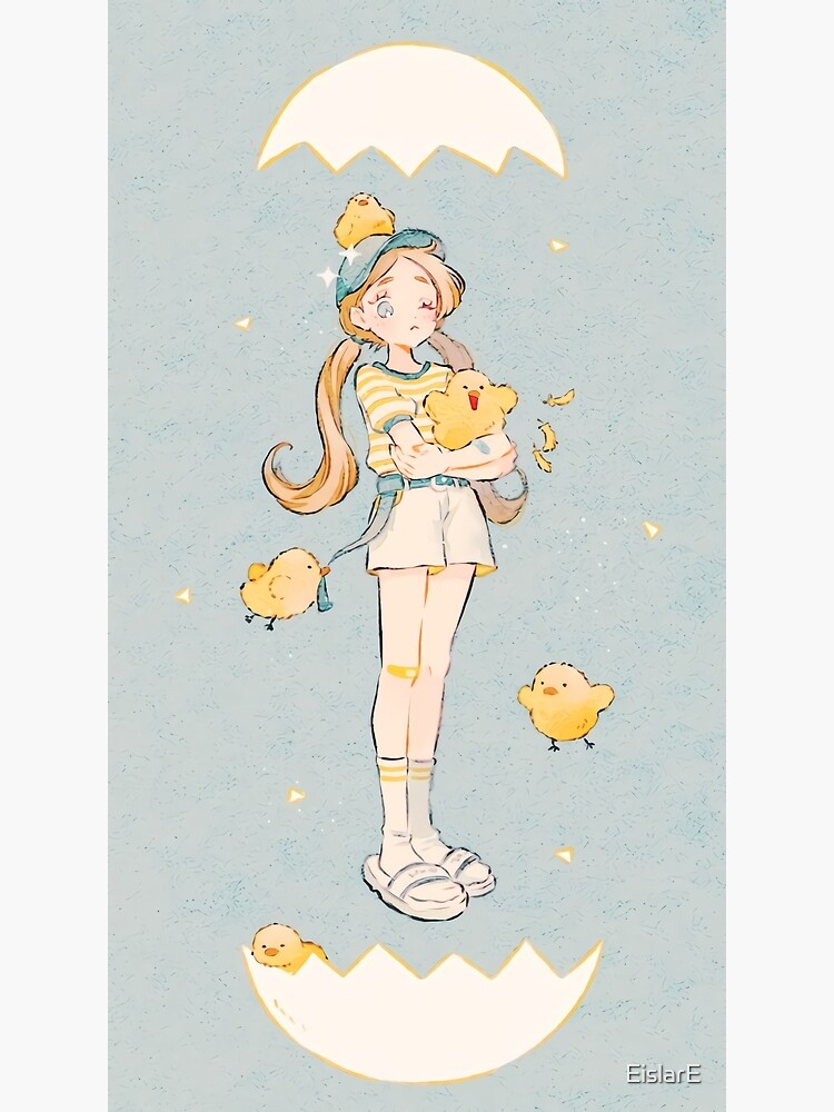 "Egg Girl" Poster for Sale by EislarE | Redbubble