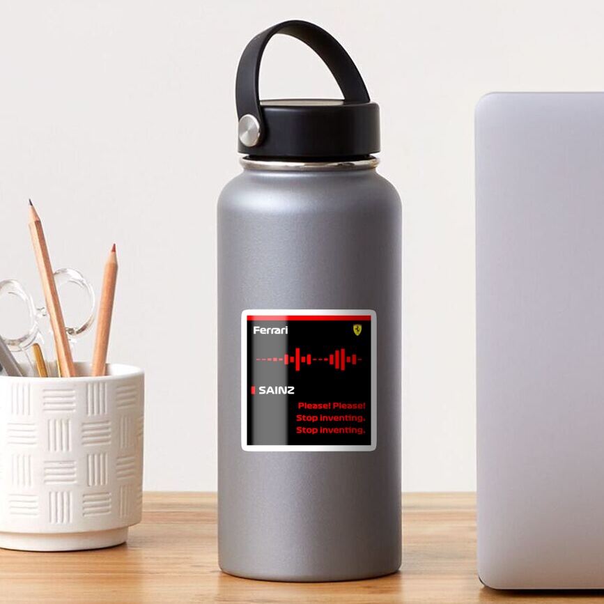 "Carlos Sainz - stop inventing F1 radio" Sticker for Sale by ...