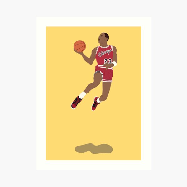 "Michael Jordan Jump Illustration" Art Print for Sale by Travel2NZ ...