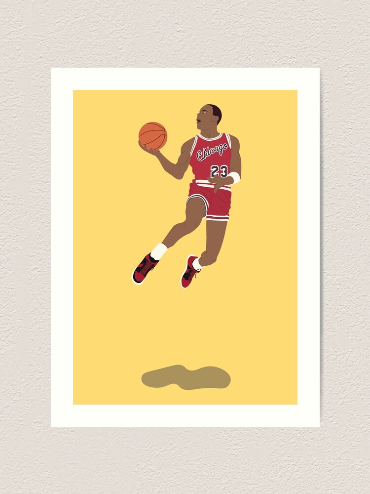"Michael Jordan Jump Illustration" Art Print for Sale by Travel2NZ ...