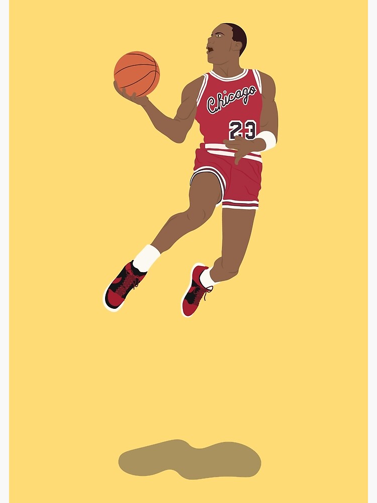 "Michael Jordan Jump Illustration" Art Print for Sale by Travel2NZ ...
