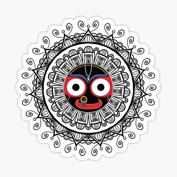 "Jagannath jai Jagannath lord Jagannath " Sticker for Sale by Krishnavi ...