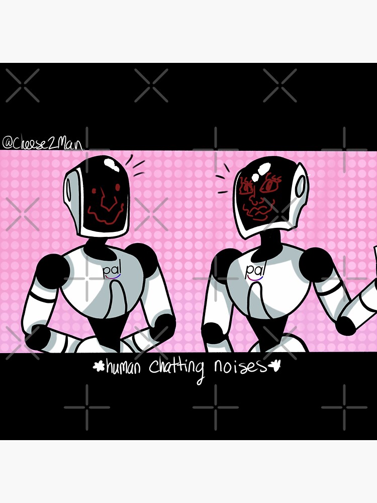 "Deborahbot 5000 and Eric" Sticker for Sale by CheesesShop | Redbubble