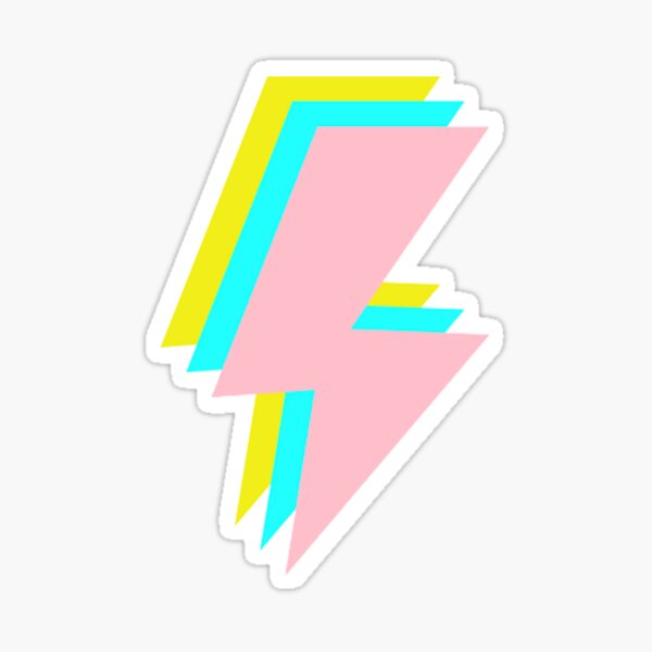 "Preppy Lightning Bolt" Sticker for Sale by CoconutGurlVibe | Redbubble