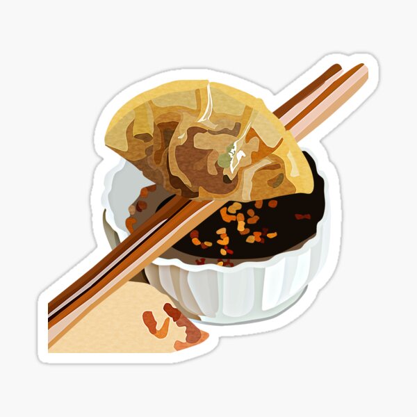 "Cute Dumplin Food Art" Sticker for Sale by Infinirish | Redbubble