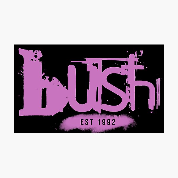 Lámina fotográfica «Bush - est gráfico grunge de 1992 para la ...