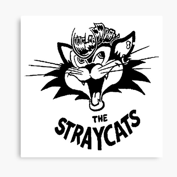 "best trending of stray cats logo" Canvas Print for Sale by ...