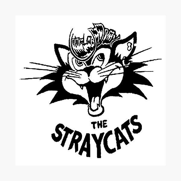 "best trending of stray cats logo" Photographic Print for Sale by ...