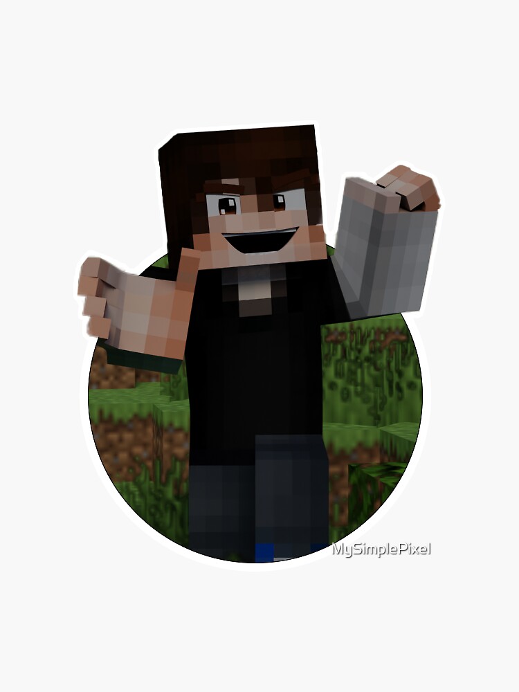 "Karl Minecraft" Sticker for Sale by MySimplePixel | Redbubble