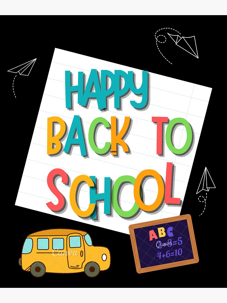"HAPPY BACK TO SCHOOL " Sticker for Sale by Bella-stores | Redbubble