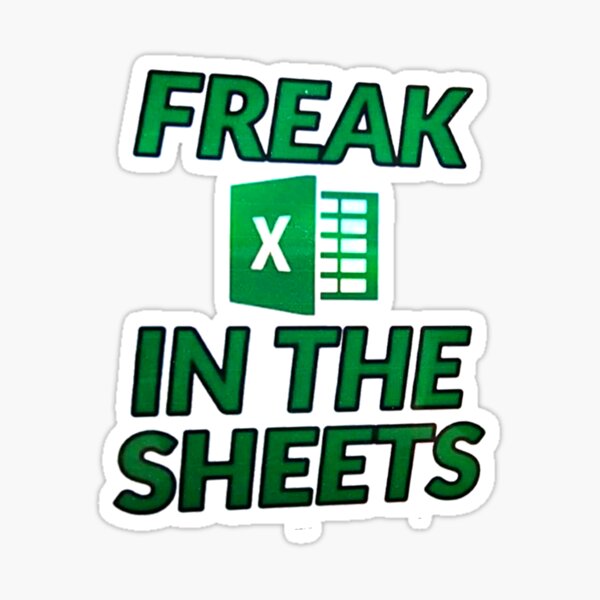 "Freak In The Sheets" Sticker for Sale by TOP1SHOP | Redbubble