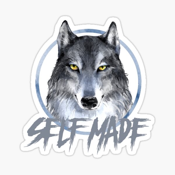 "Self Made" Sticker for Sale by stoicgrindset | Redbubble