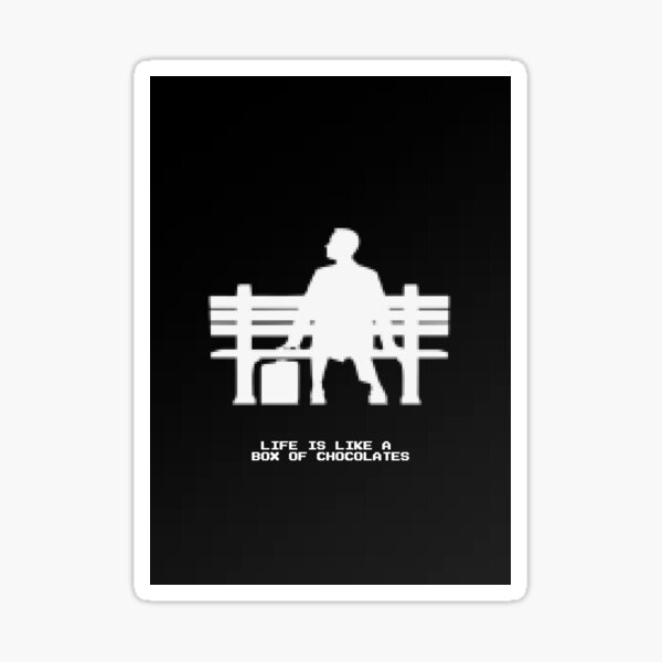 "forest gump" Sticker for Sale by RaymondDiaz | Redbubble