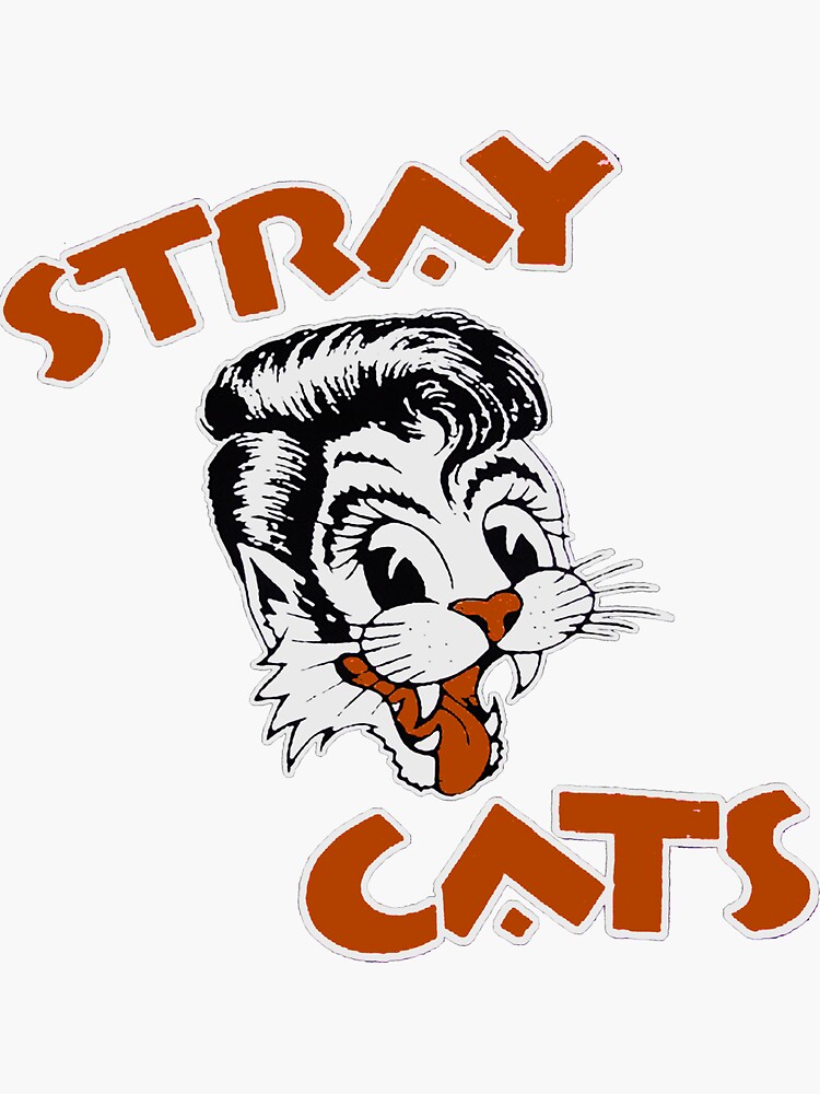 "Stray cat logo" Sticker for Sale by acowin3x | Redbubble