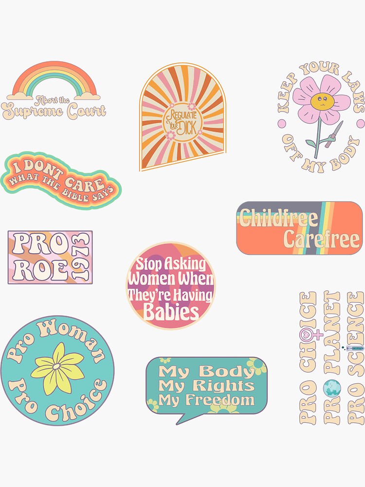 "Reproductive Rights Sticker Pack 2" Sticker for Sale by ...