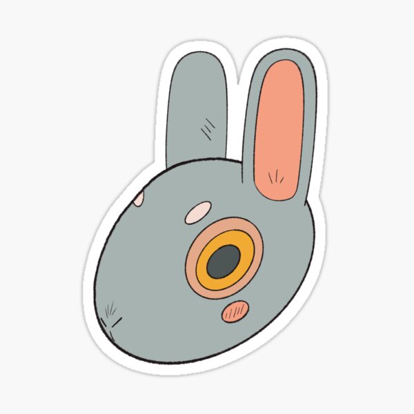 "Blue Bunny" Sticker for Sale by ashe-flor | Redbubble
