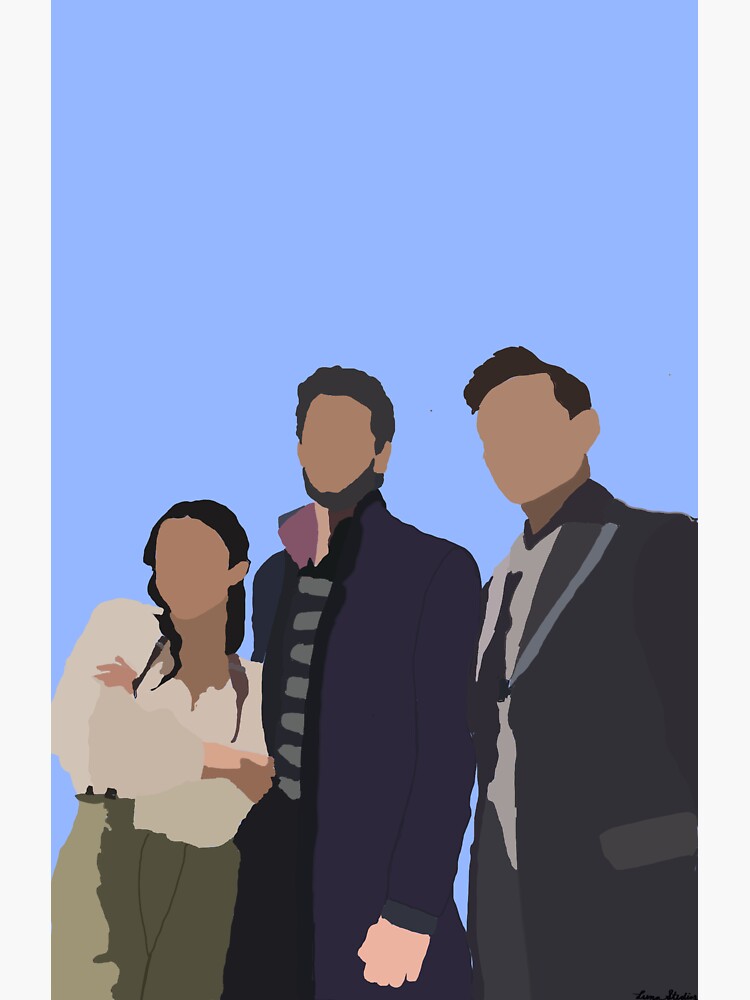 "Alina, The Darkling and Kaz" Sticker for Sale by Moonwatcher513 ...