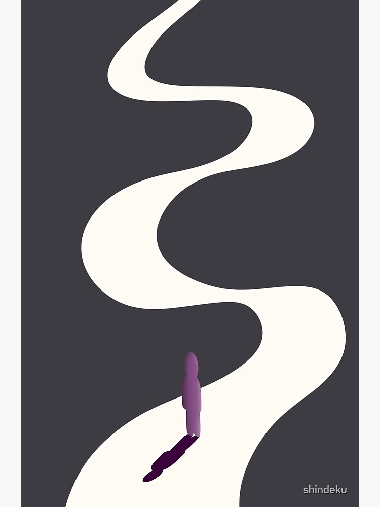"Walking on a Long and Twisty Road" Poster for Sale by shindeku | Redbubble