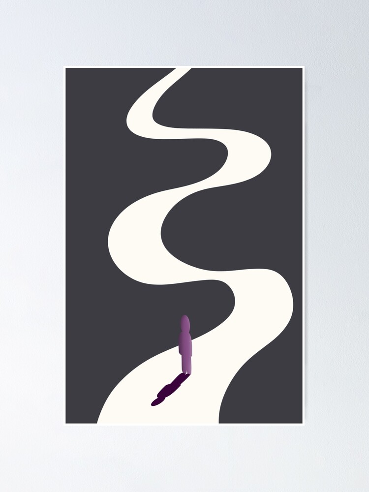 "Walking on a Long and Twisty Road" Poster for Sale by shindeku | Redbubble