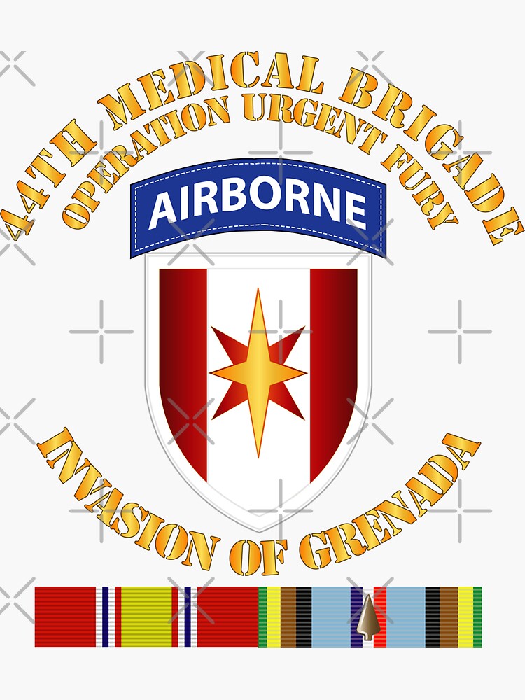 "Army - Grenada - 44th Med Bde Operation Urgent Fury w Svc Ribbons ...
