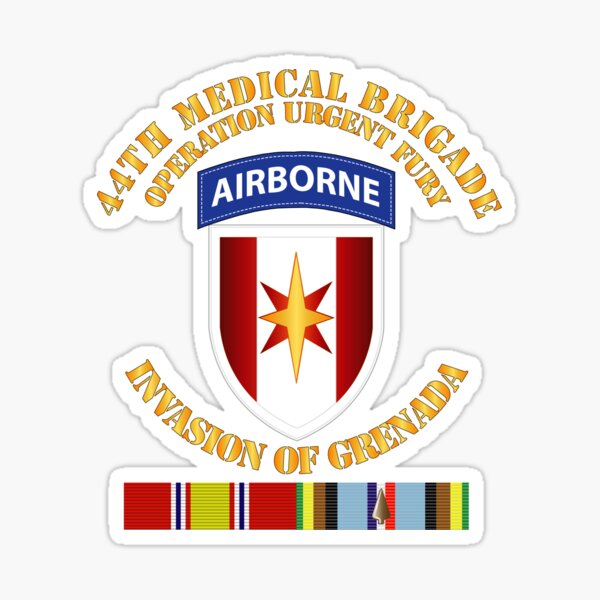 "Army - Grenada - 44th Med Bde Operation Urgent Fury w Svc Ribbons ...