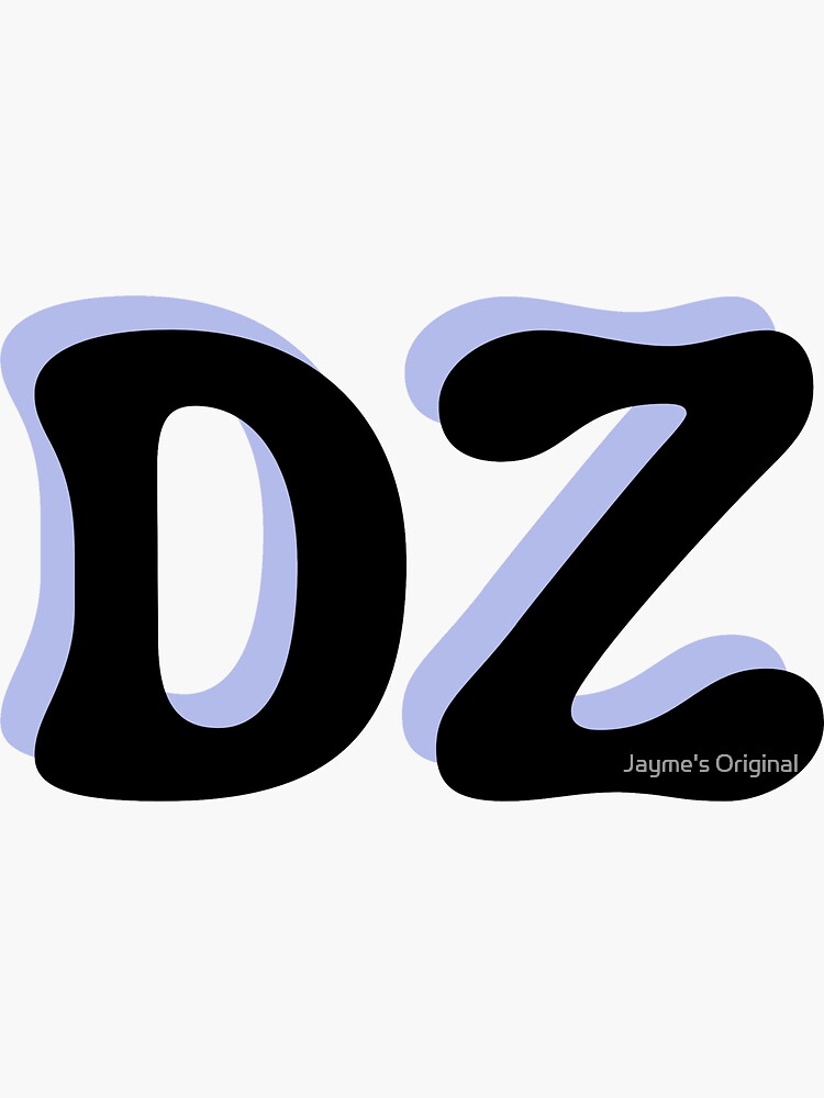 "DZ in Lilac & Black " Sticker for Sale by jmysel | Redbubble