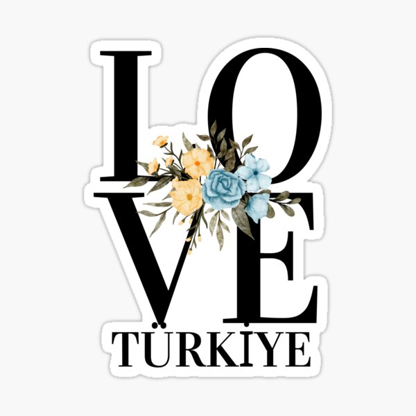 "Love Turkey | Turkiye" Sticker for Sale by UrbanTypography | Redbubble