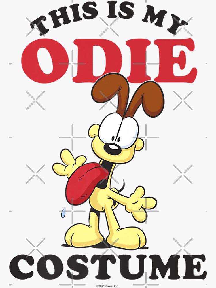 "Halloween This Is My Odie Costume" Sticker for Sale by JackSmith19 ...