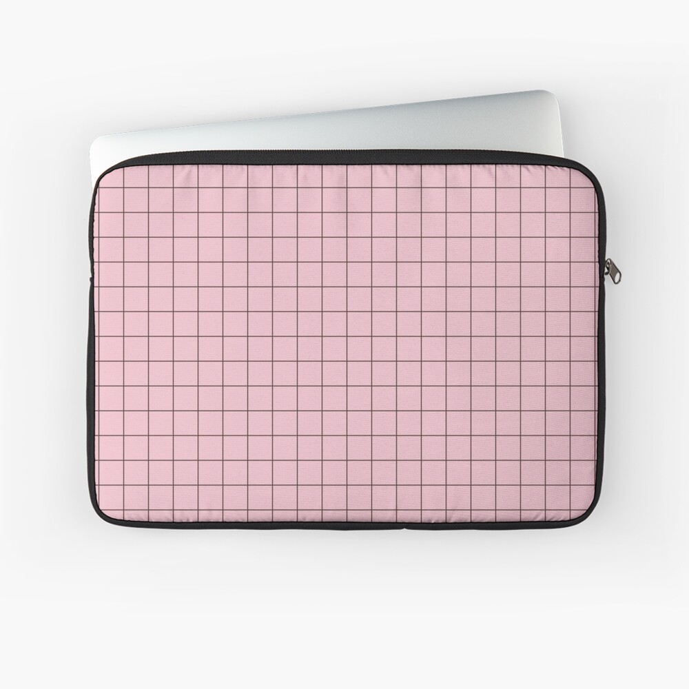 "Aesthetic Grid - Pink" Laptop Sleeve by heathaze | Redbubble