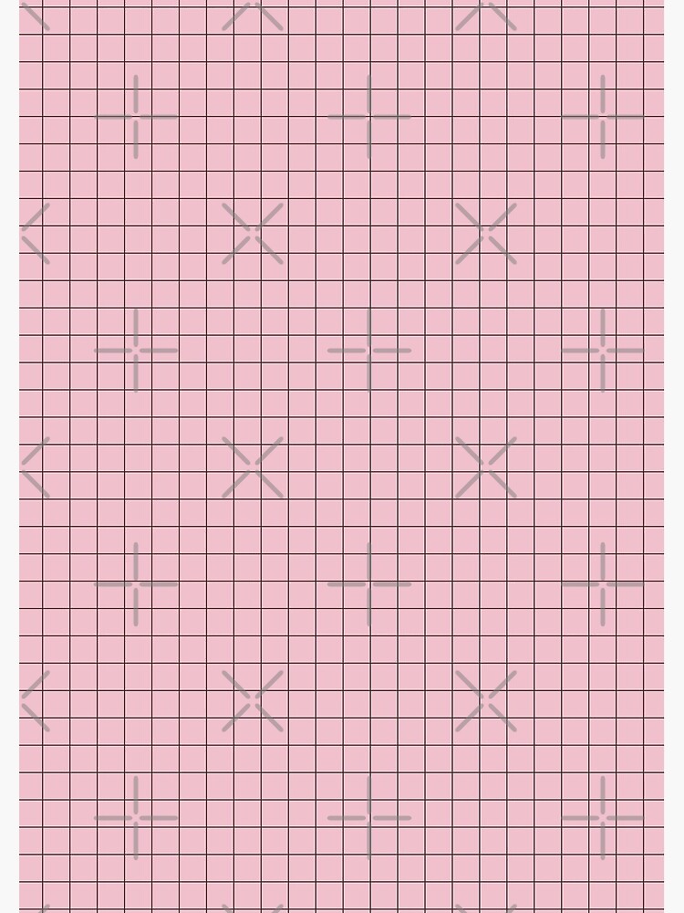 "Aesthetic Grid - Pink" Spiral Notebook for Sale by heathaze | Redbubble