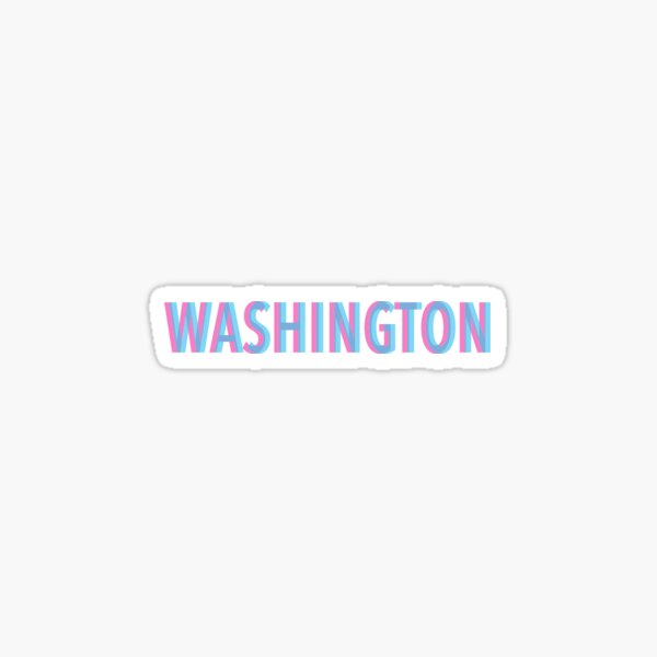"Washington" Sticker for Sale by evpoon | Redbubble